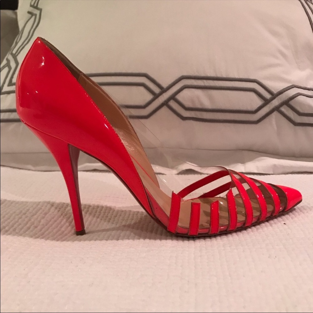 Christina Louboutin 4 Inch Pumps - Gem